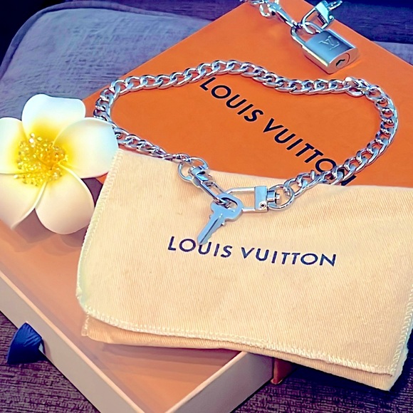 Louis Vuitton | Jewelry | Rare Silver Louis Vuitton Lock And Key 33 ...